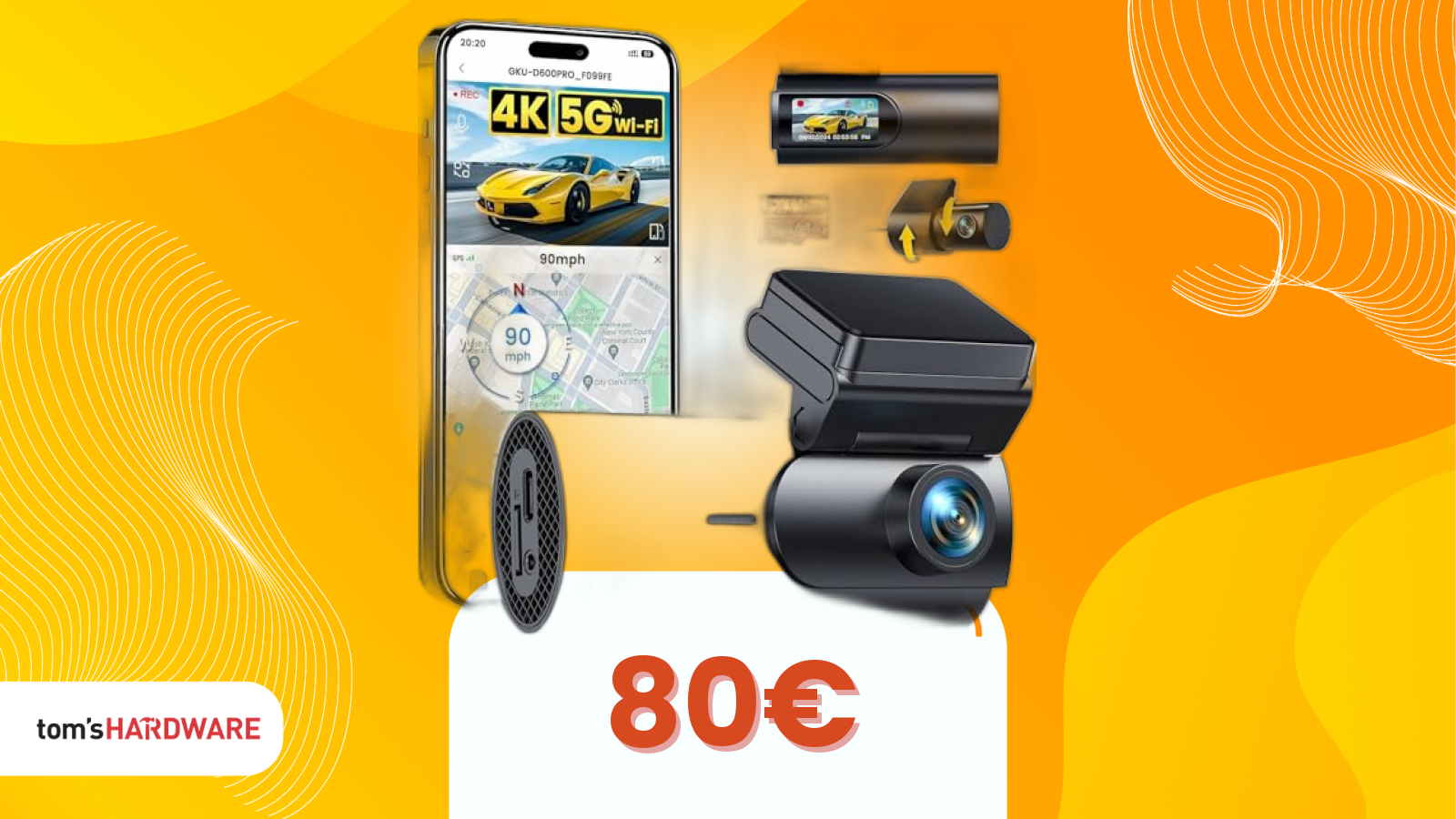 GKU dash cam 4K a 80€: doppia camera, GPS e Wi-Fi in un solo kit - Tom ...