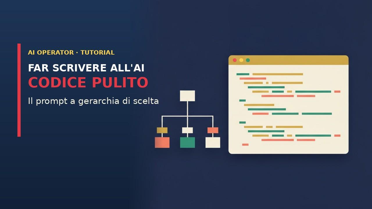 Ecco come far scrivere all'AI codice pulito: il prompt a gerarchia di ...